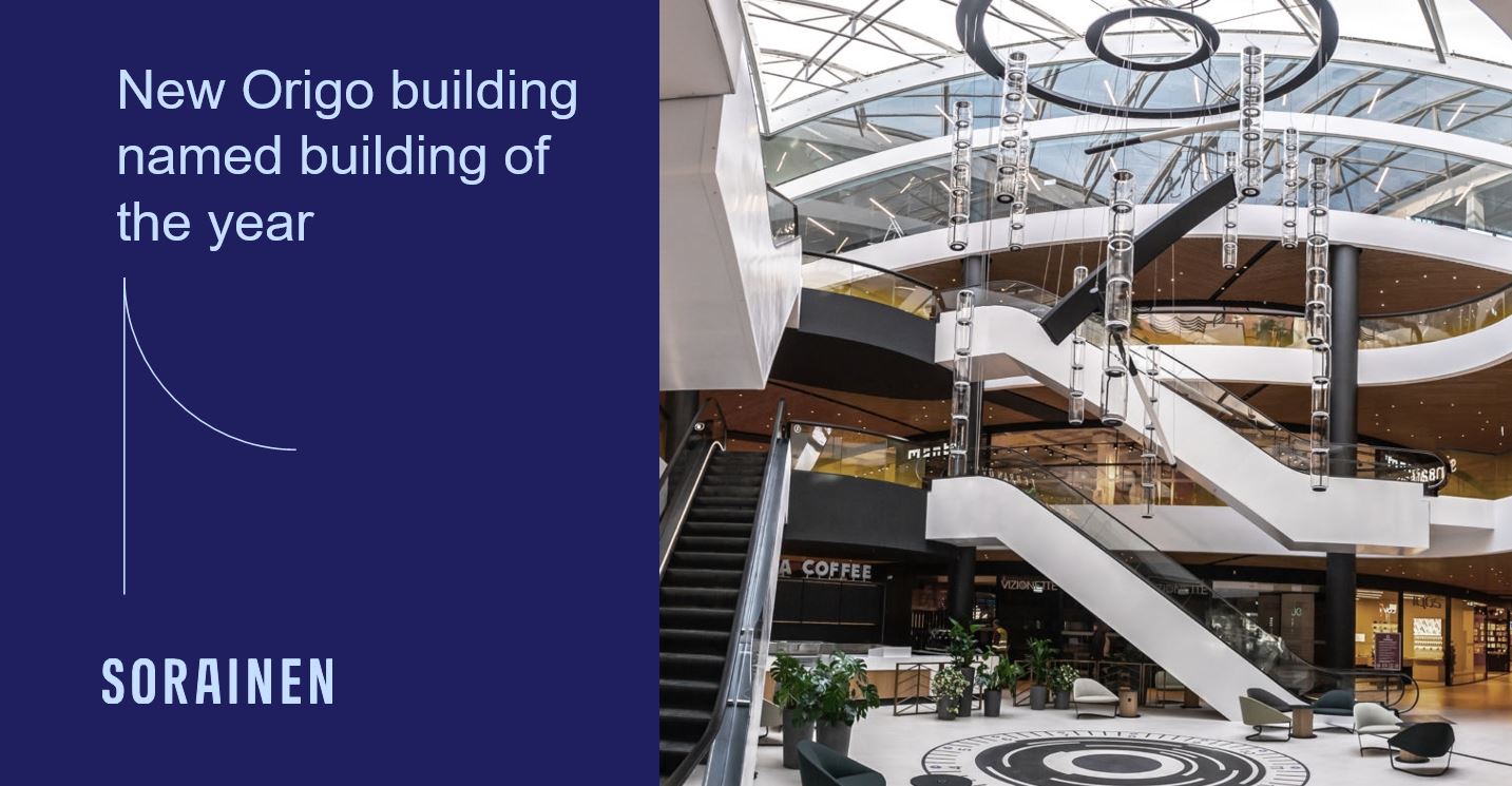 New Origo building named building of the year - Sorainen