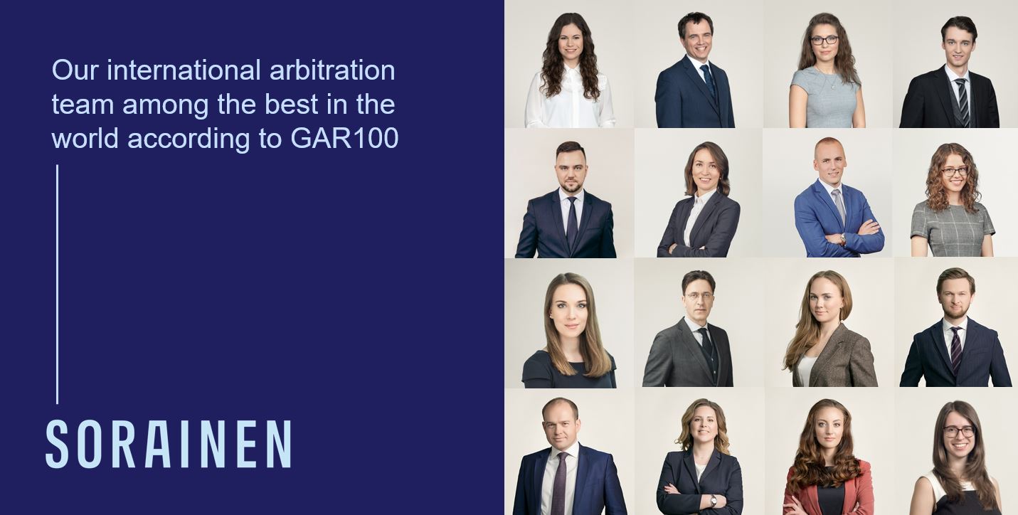 Sorainen’s international arbitration team among the best in the world ...