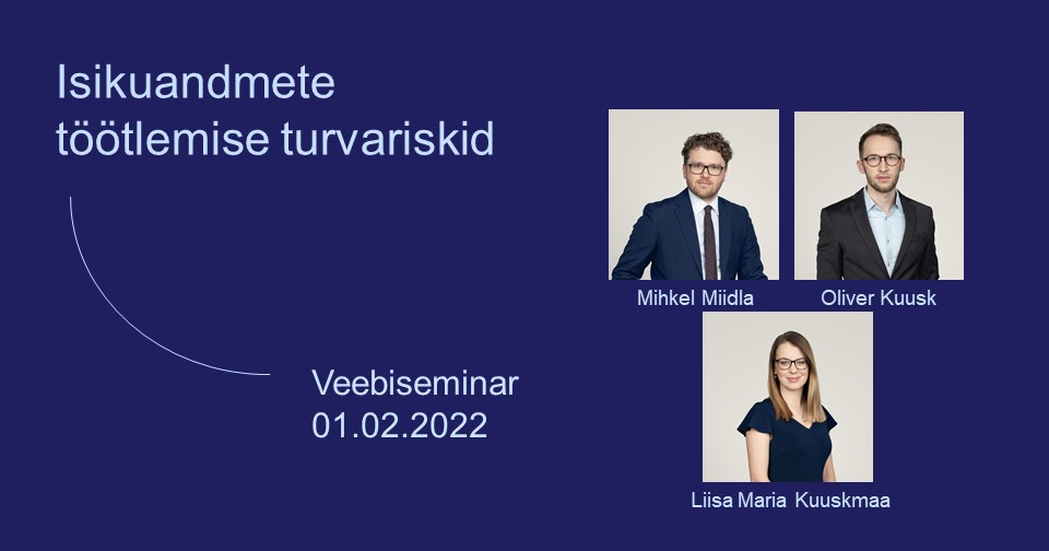 Isikuandmete töötlemise turvariskid