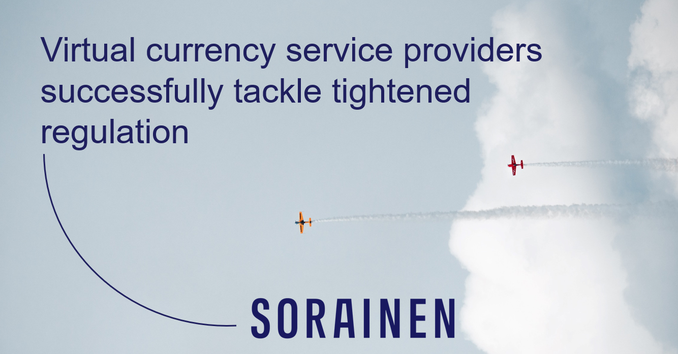 Sorainen successful for virtual currency service providers in the ...