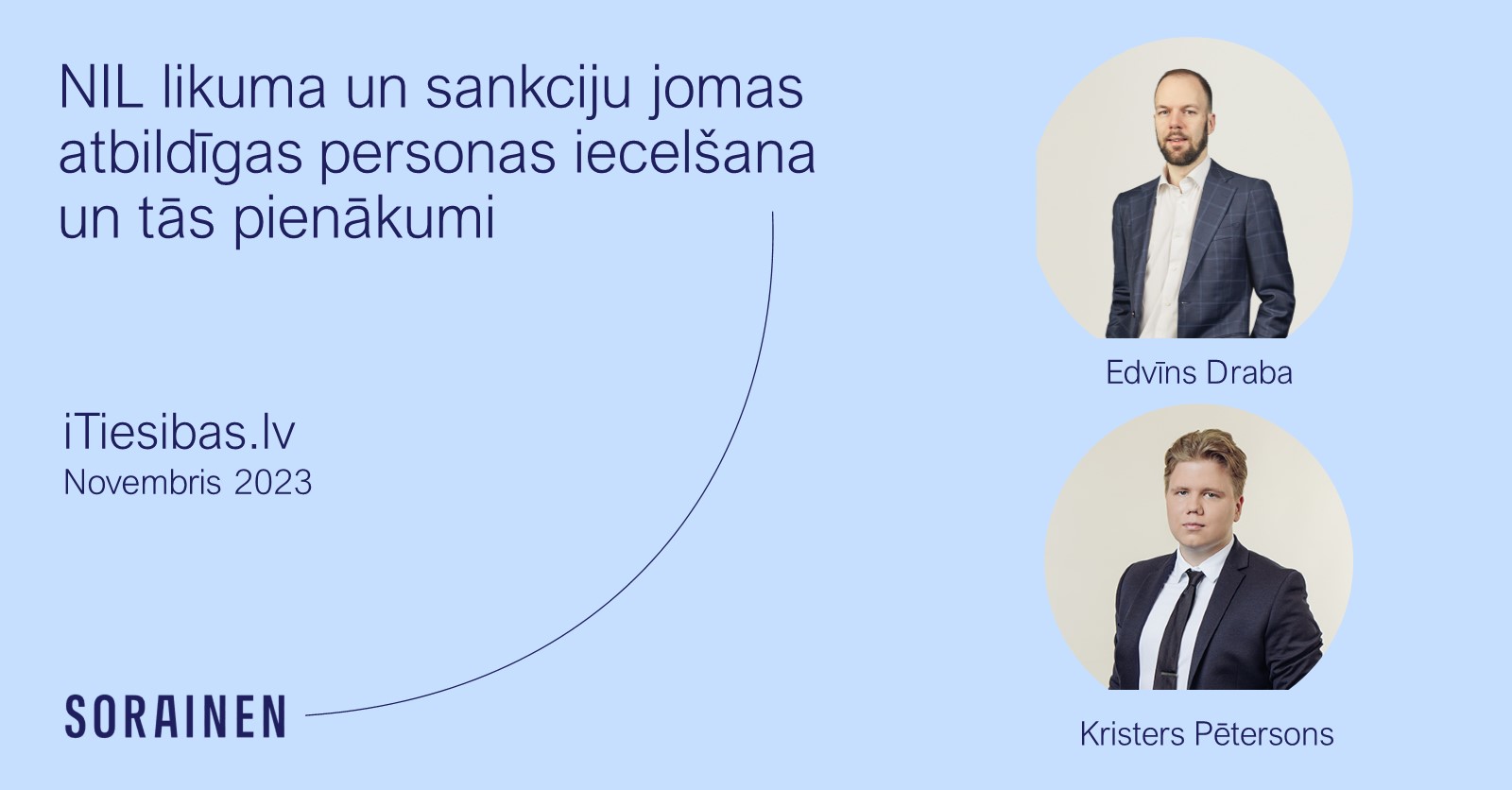 NIL likuma un sankciju jomas atbildīgā persona - Sorainen