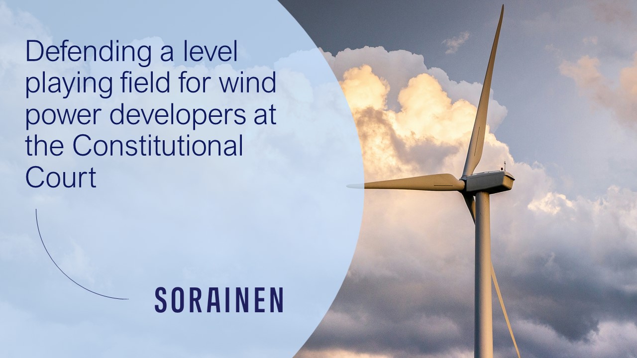 Defending a level playing field for wind power developers at the ...