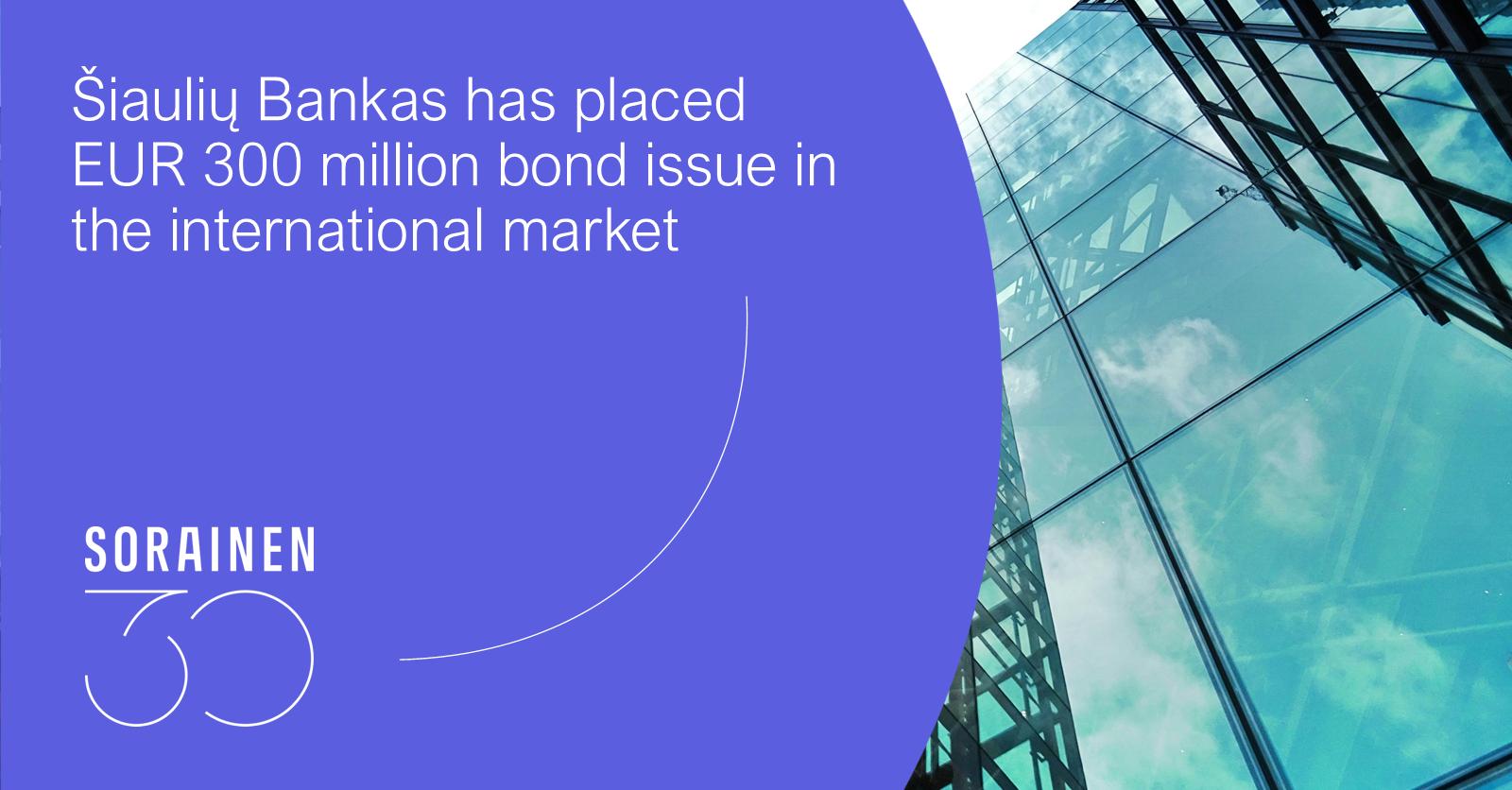 Šiaulių Bankas has placed EUR 300 million bond issue in the ...